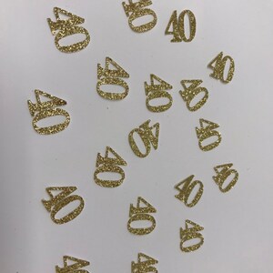 40th Birthday Confetti / 40th Birthday Party Decorations / Custom Age ...