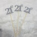 Set of 3 Sticks, 21st Birthday Decorations, 21st Birthday Centerpiece ...