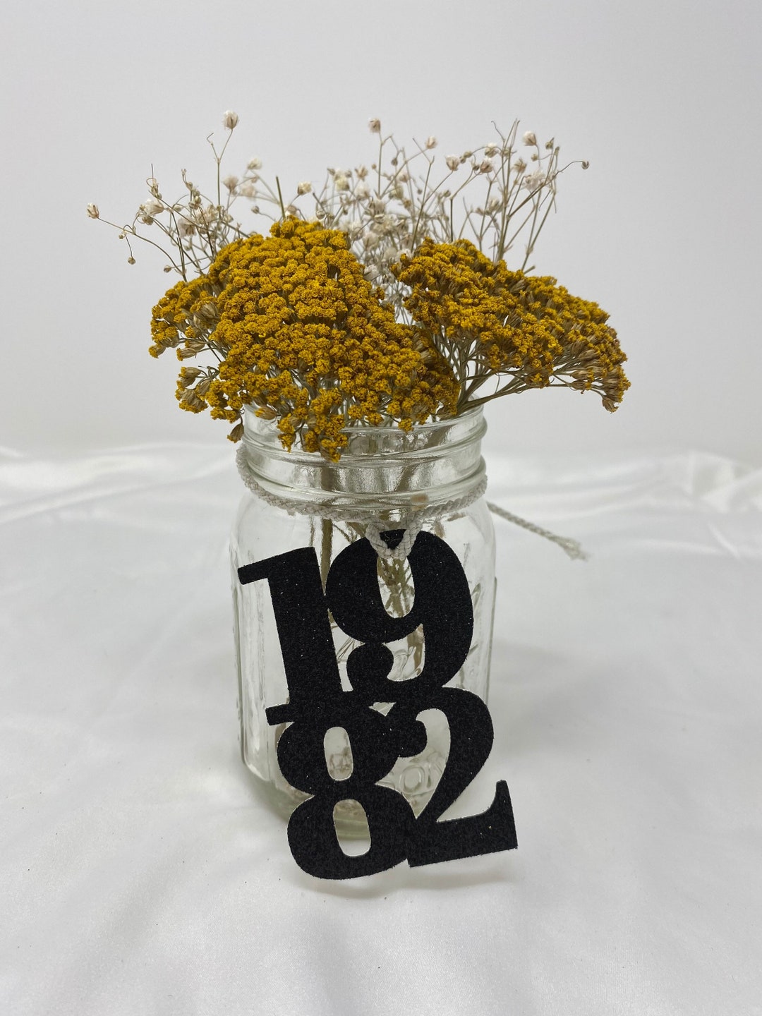 1982 Mason Jar Tags, Class Reunion 1982, Class Reunion Centerpiece ...