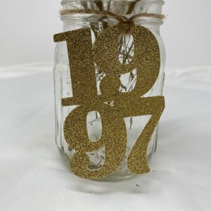 1997 Mason Jar Tags, Class Reunion 1997, Class Reunion Centerpiece ...