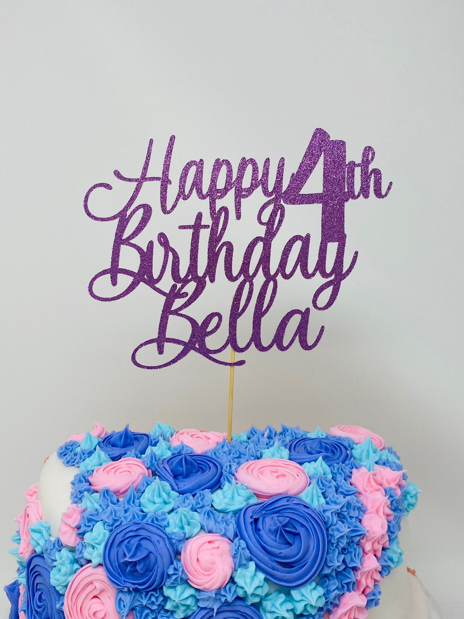 Any Number Custom Birthday Cake Topper 18th Cake Topper - Etsy