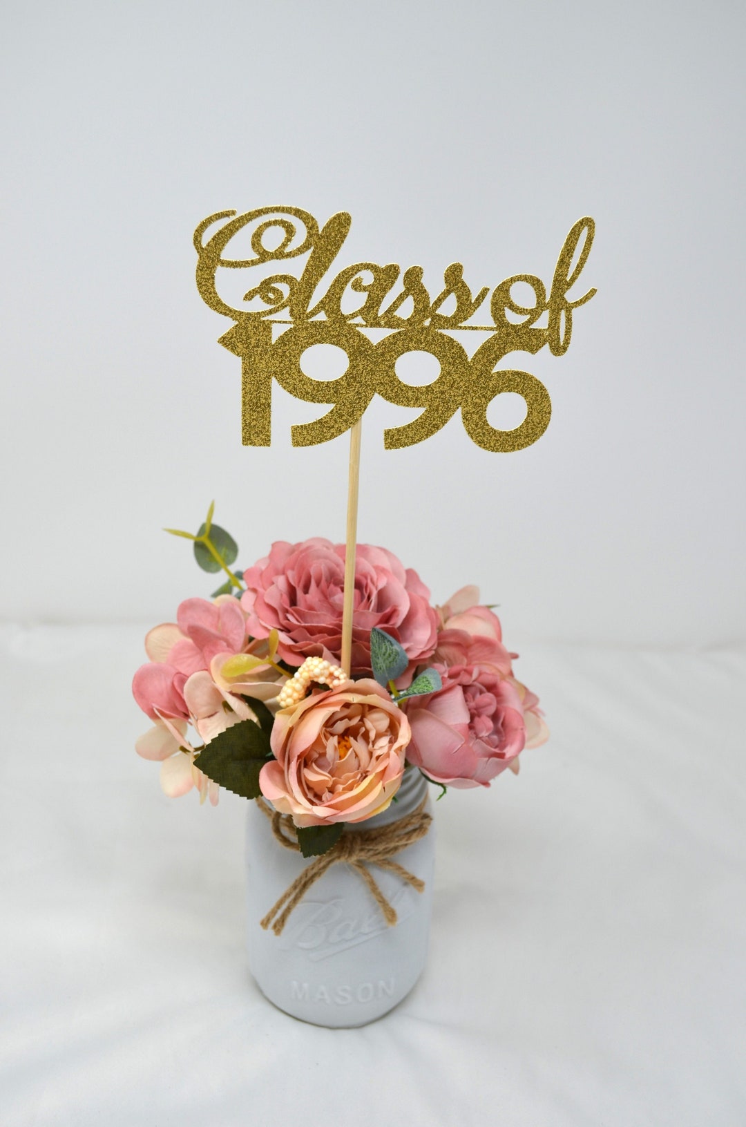 1996 Reunion Table Centerpiece Sticks, 30th High School Reunion Party ...