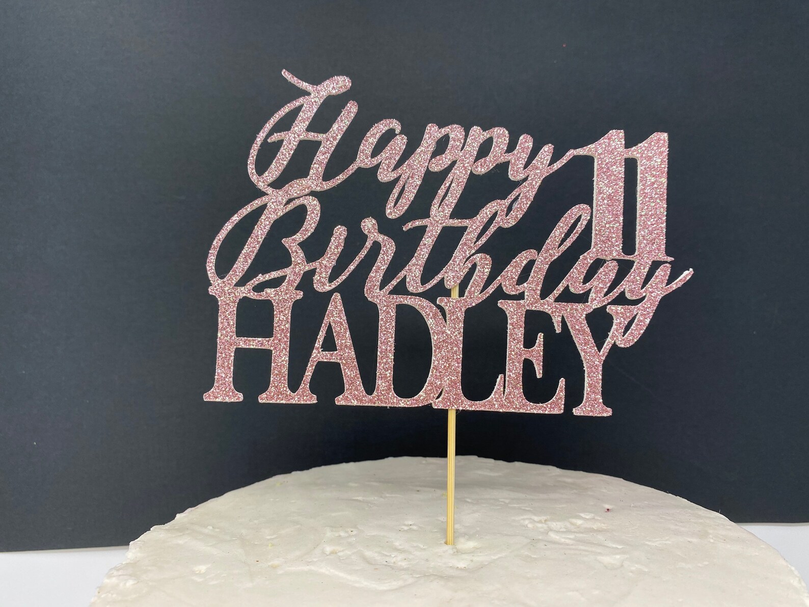 Any Number!, Custom Birthday Cake Topper, 11 Cake Topper, Happy 11th ...