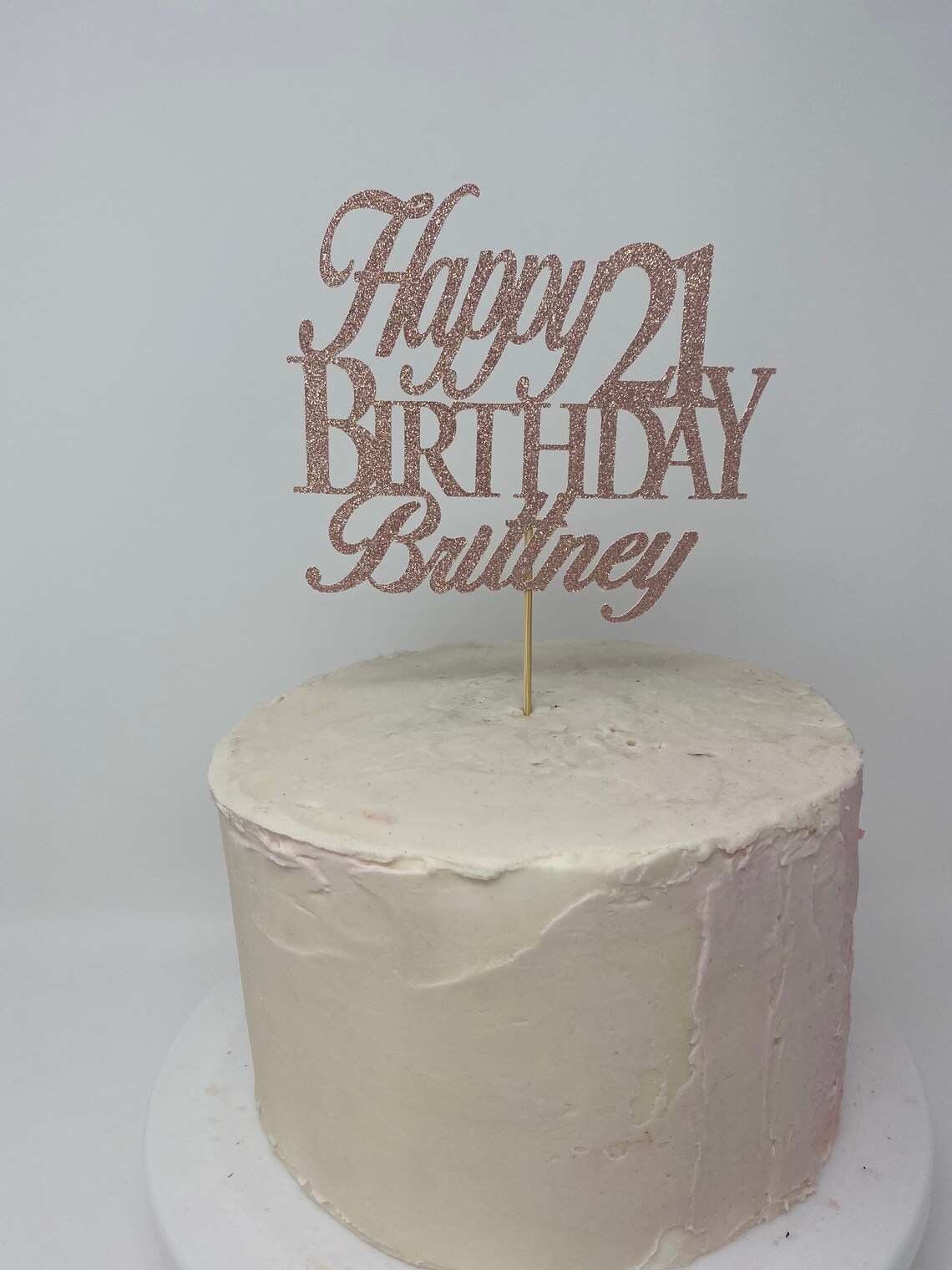 Any Numbercustom Birthday Cake Topper 21 Cake Topper Happy - Etsy