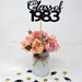 1983 Reunion Table Centerpiece Sticks, 40th High School Reunion Party ...