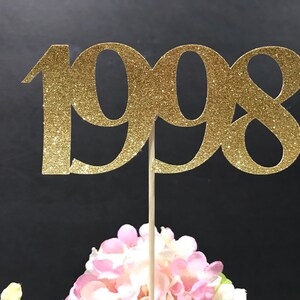 1998 Reunion Table Centerpiece Sticks, 20th High School Reunion Party ...