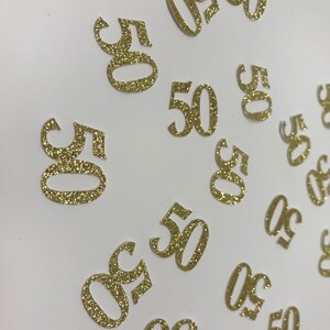 50th Birthday Confetti / 50th Birthday Party Decorations / Custom Age ...