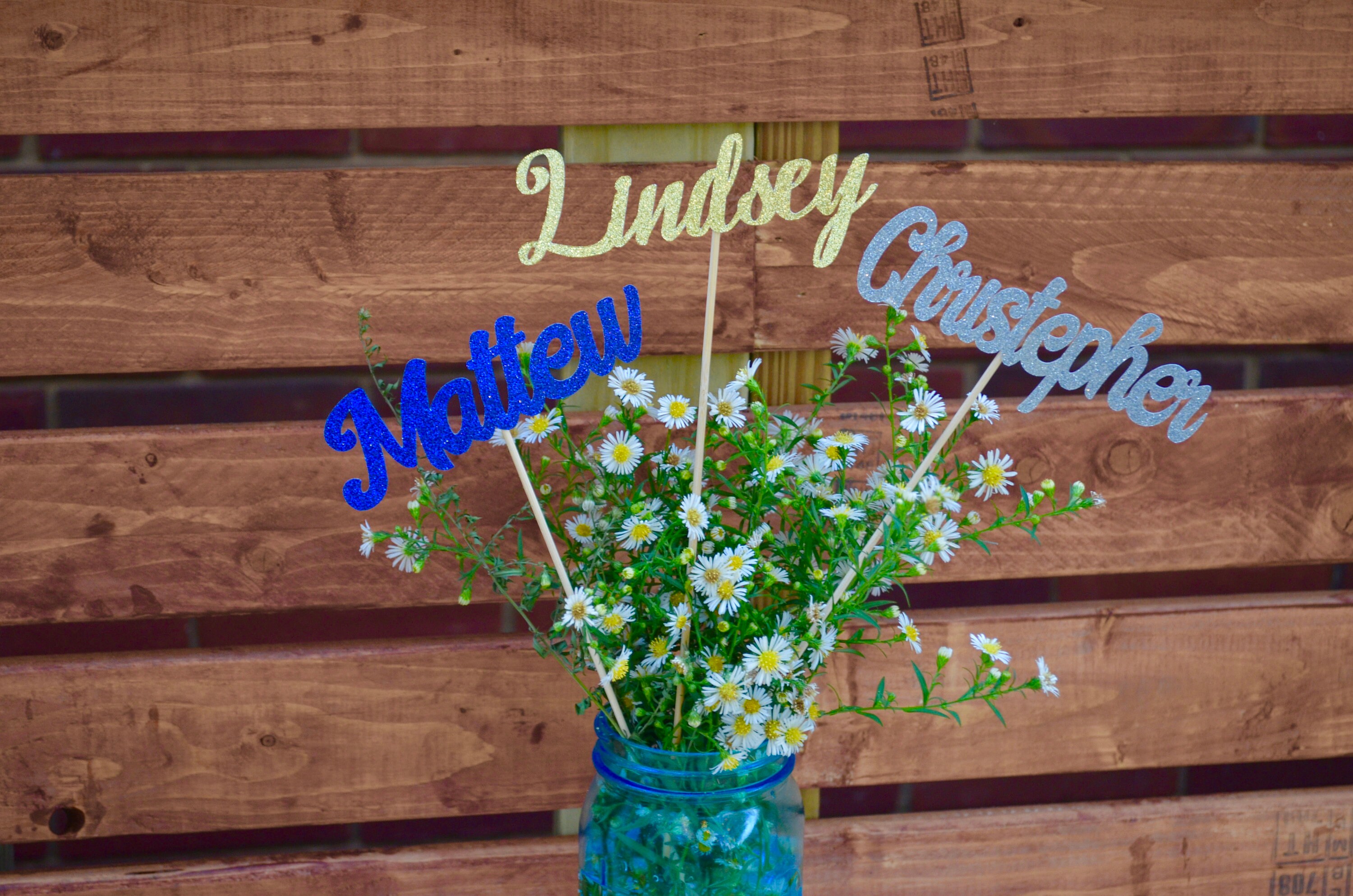 Personalized Name Name Sticks Personalized Name Centerpiece - Etsy
