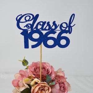 Class of 1966 Centerpiece Stick – 60th High School Reunion Table ...