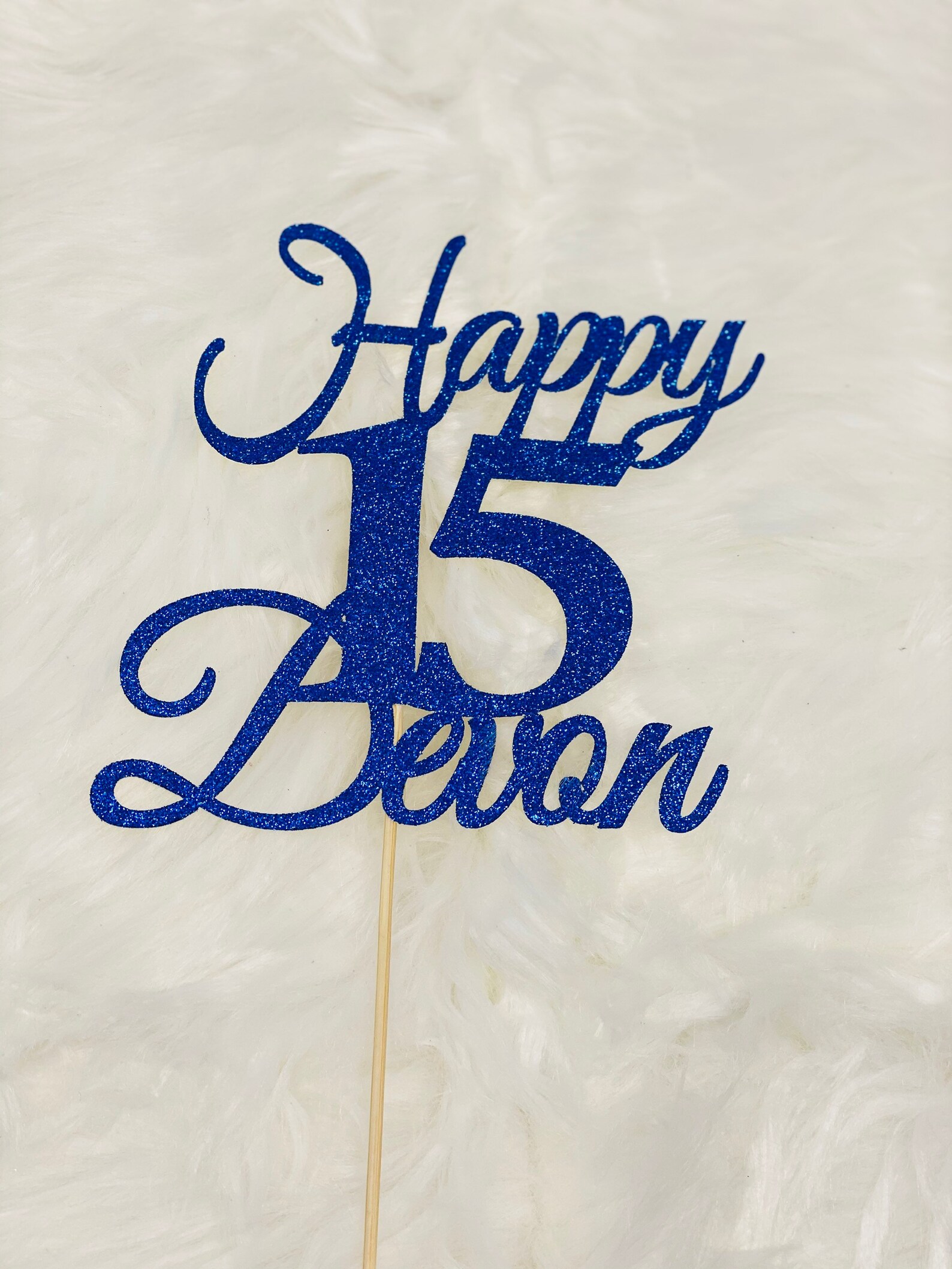 Any Number Custom Birthday Cake Topper 15 Cake Topper - Etsy