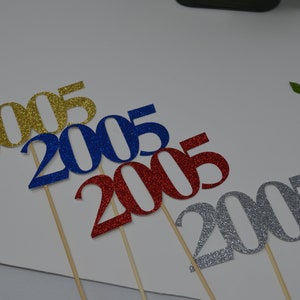 Class of 2005 Centerpiece Decoration, 15th Class Reunion Centerpiece ...