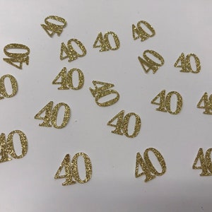 40th Birthday Confetti / 40th Birthday Party Decorations / Custom Age ...