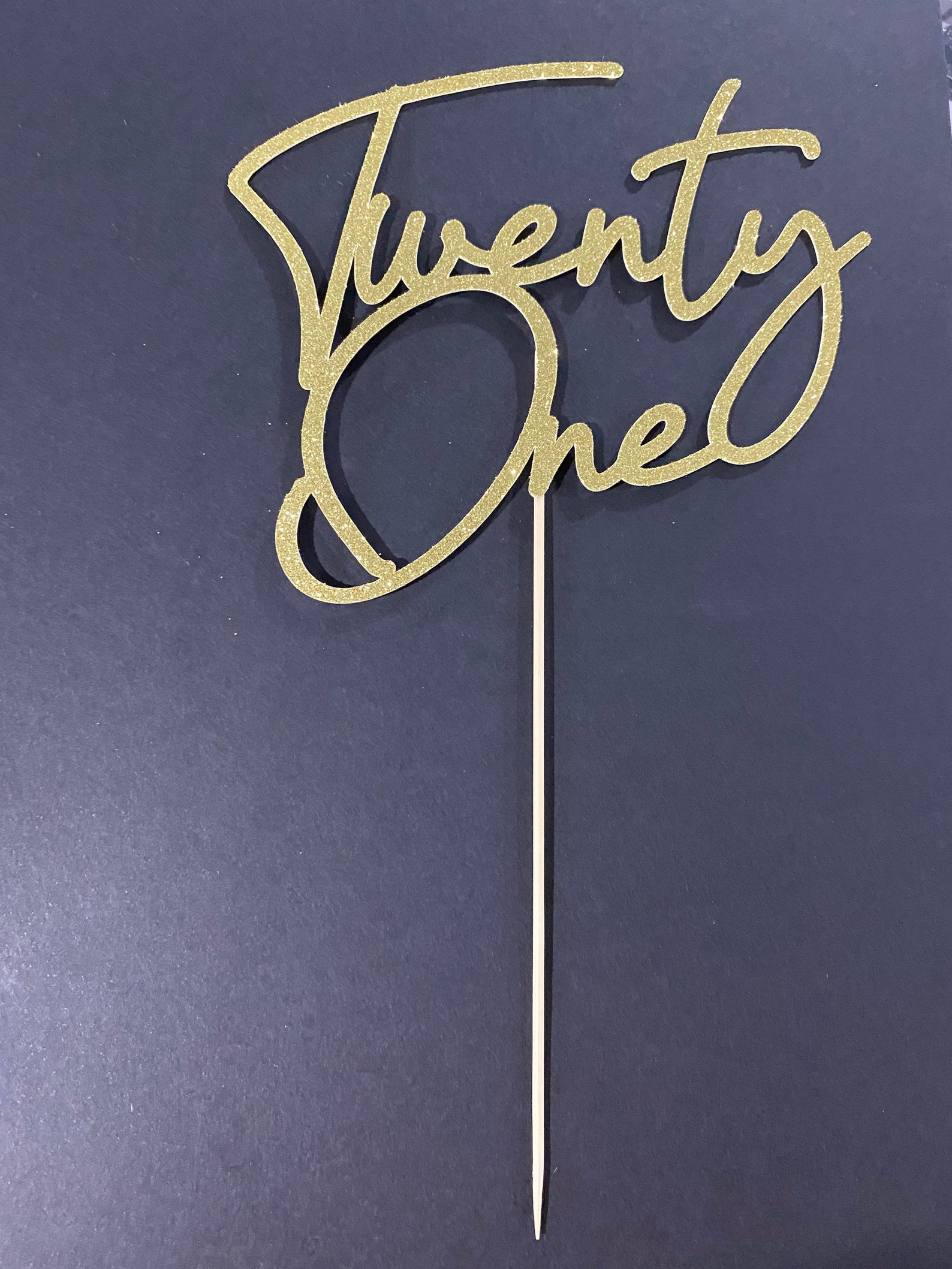 Any Number,custom Birthday Cake Topper, 21 Cake Topper, Happy 21st ...