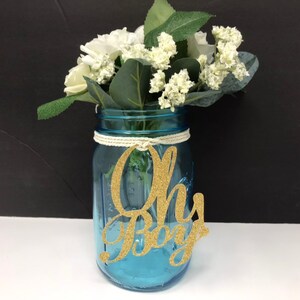 Oh Boy Cutout,oh Boy Theme, Oh Boy Centerpiece, Oh Boy Gold Glitter ...