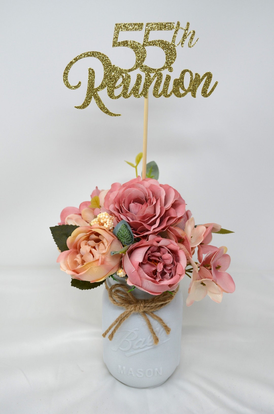 Set of 3 55th Reunion Picks, Reunion Table Centerpiece Sticks, 55th ...