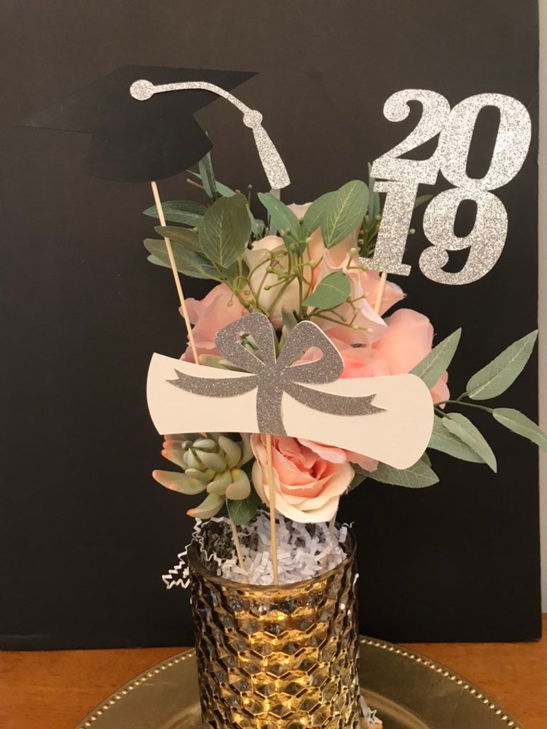 Decoraciones De Graduación 2022 Palos De Centro De Mesa De Etsy México
