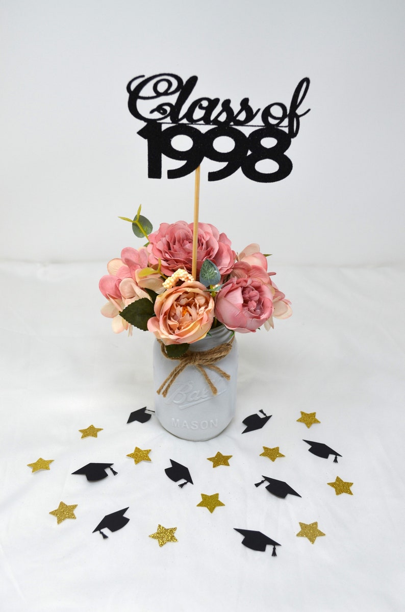 1998 Reunion Centerpieces, 25th High School Reunion, Class of 1998 ...