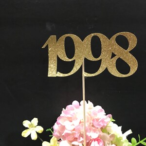 1998 Reunion Table Centerpiece Sticks, 20th High School Reunion Party ...