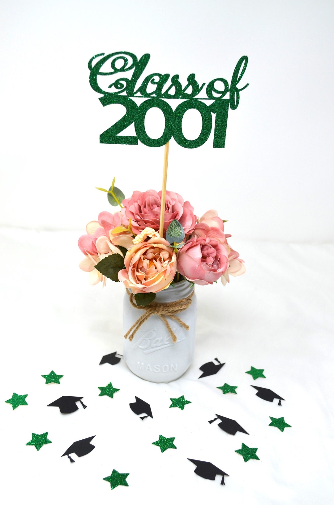 2001 Reunion Table Centerpiece Sticks, 25th High School Reunion Party ...