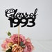 1993 Reunion Centerpiece Sticks, 30th High School Reunion, Class of ...