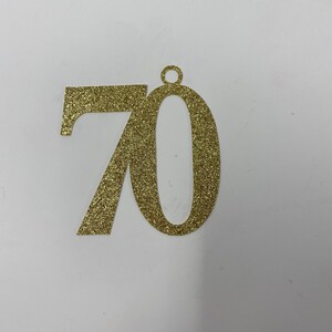 70th Birthday Decorations, 70th Cutout, Glitter 70th Birthday ...