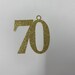 70th Birthday Decorations, 70th Cutout, Glitter 70th Birthday ...