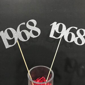 Class of 1968 Centerpiece Decoration, 50th Class Reunion Centerpiece ...