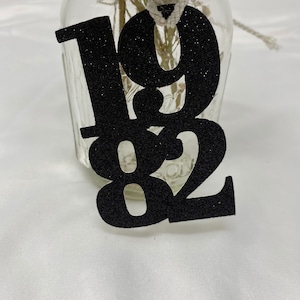 1982 Mason Jar Tags, Class Reunion 1982, Class Reunion Centerpiece ...