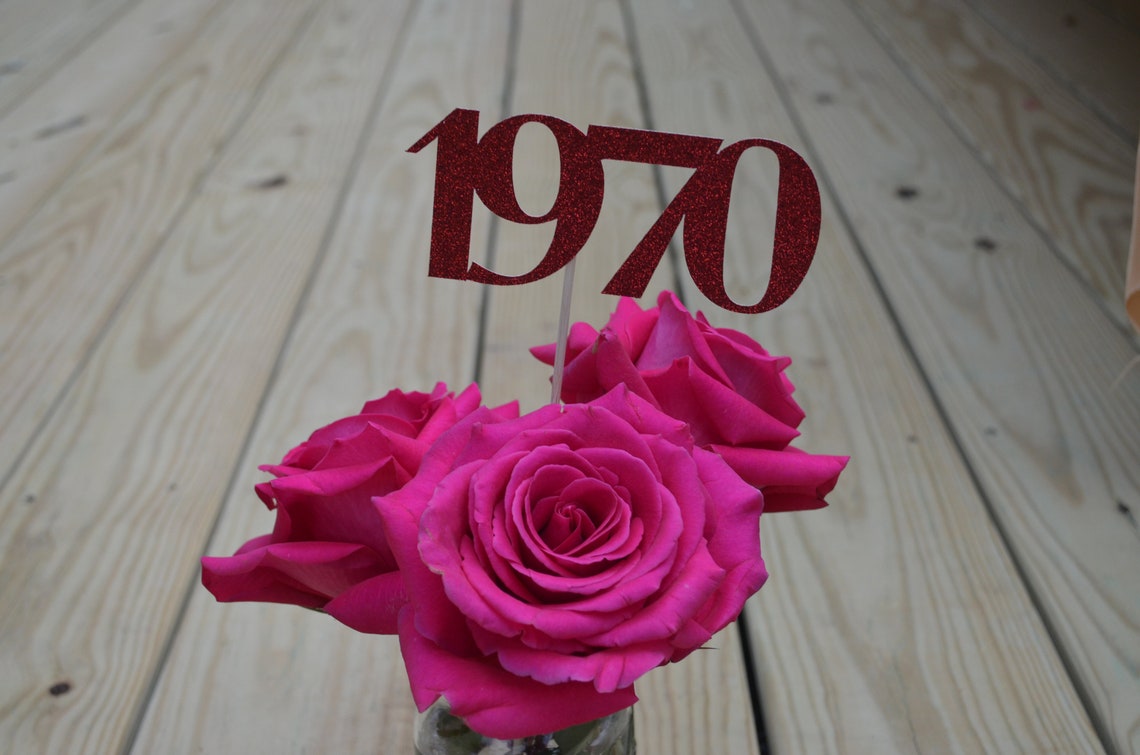 Class of 1970 Centerpiece Decoration, 50th Class Reunion Centerpiece ...