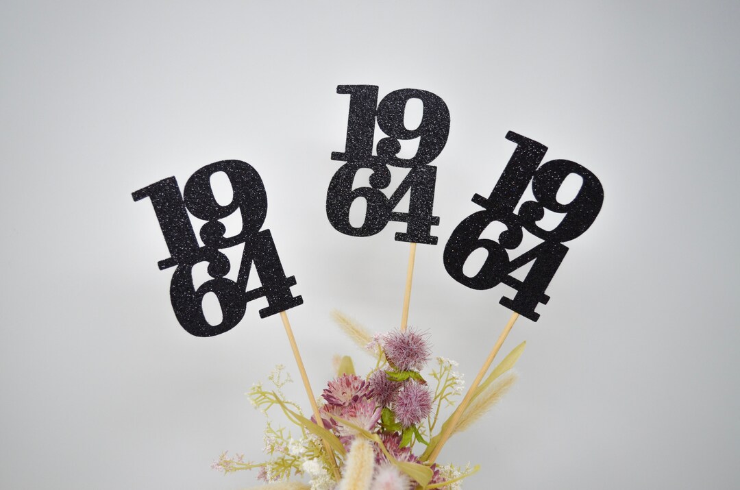 Set of 3 Sticks, Class of 1964 Decoration, 60th Class Reunion, Class of ...