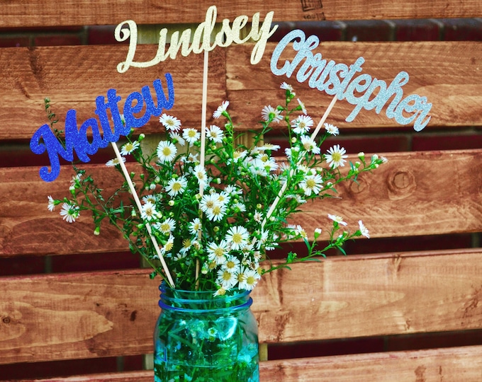 Personalized Name, Name Sticks, Personalized Name Centerpiece Sticks ...