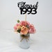 1993 Reunion Centerpiece Sticks, 30th High School Reunion, Class of ...