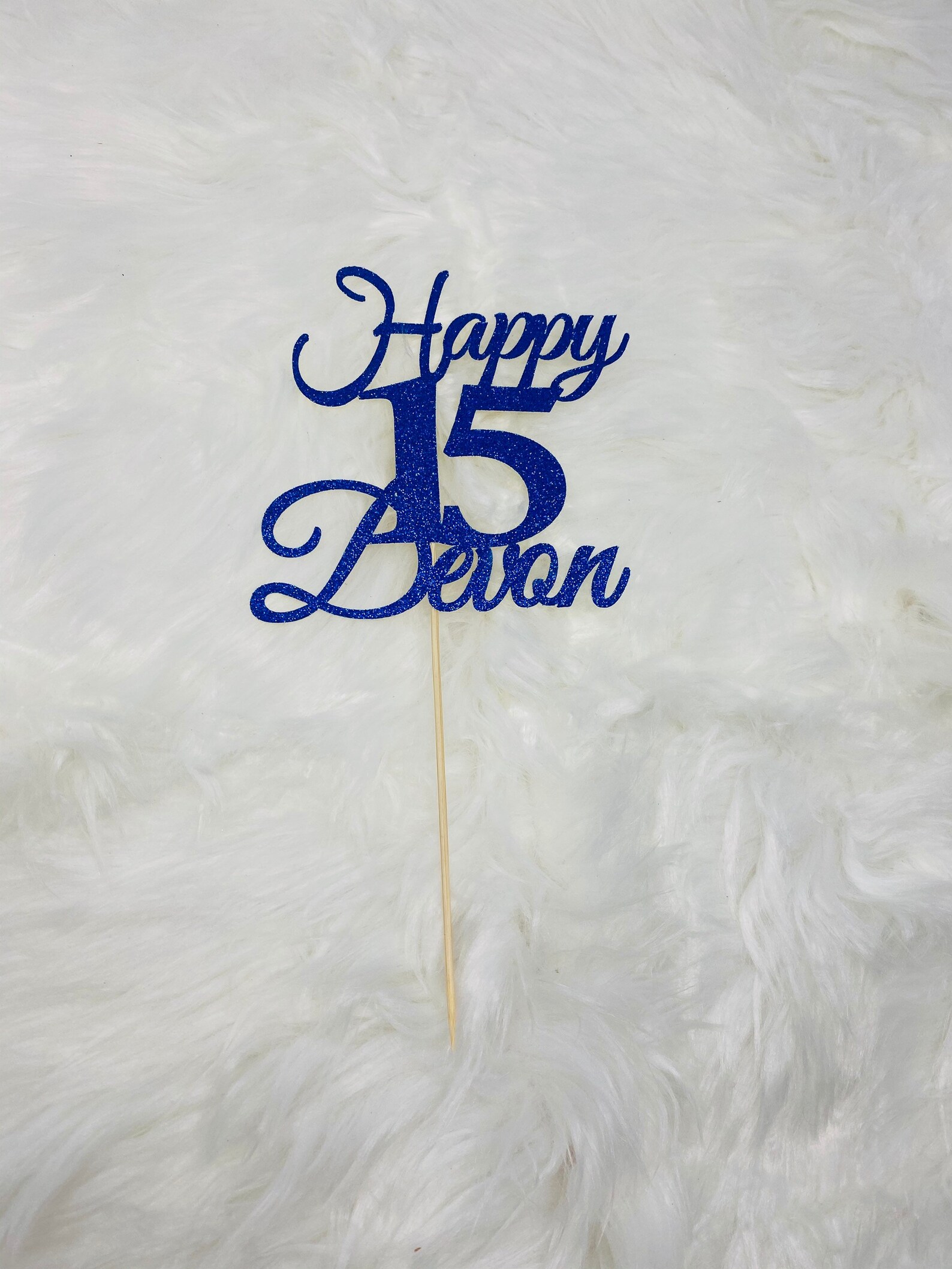 Any Number Custom Birthday Cake Topper 15 Cake Topper - Etsy