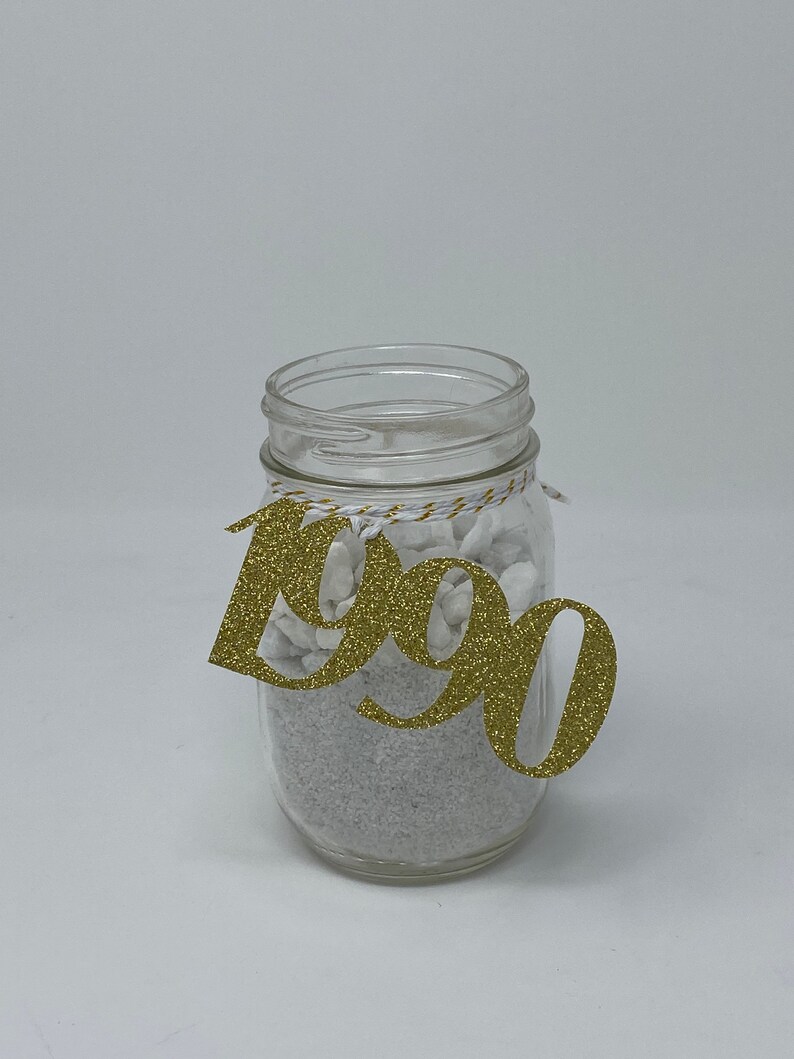 1990 Mason Jar Tags, Class Reunion 1990, Class Reunion Centerpiece ...
