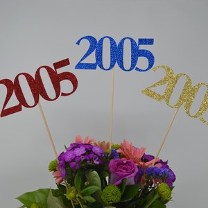 Class of 2005 Centerpiece Decoration, 15th Class Reunion Centerpiece ...