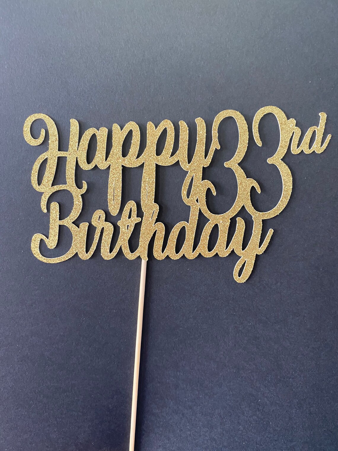 Any Number Birthday Cake Topper Custom Birthday Cake Topper | Etsy