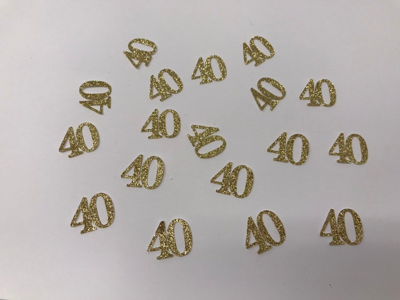 40th Birthday Confetti / 40th Birthday Party Decorations / Custom Age ...