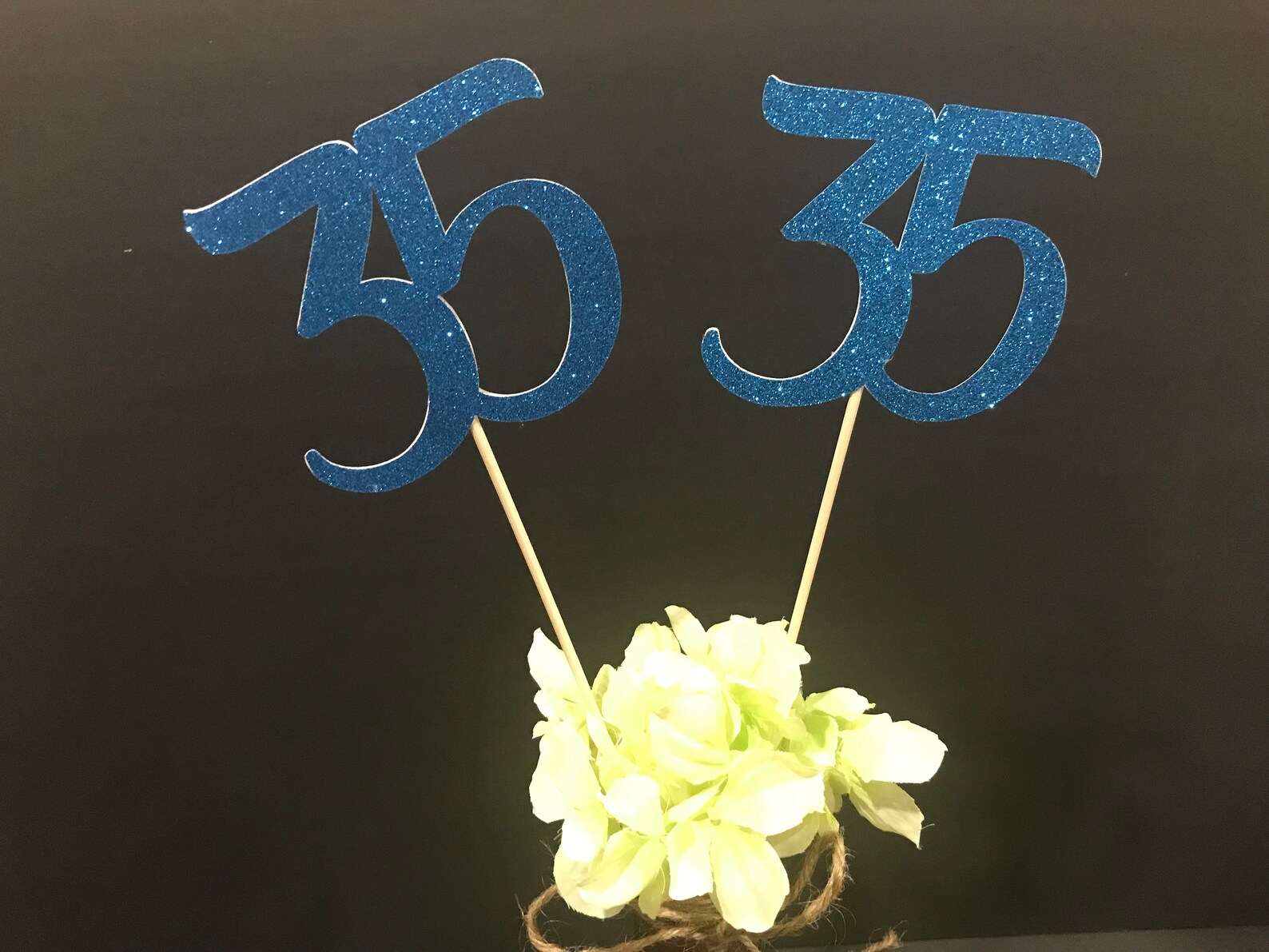 35th Birthday Decoration 35th Birthday Centerpiece Sticks | Etsy