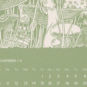 Botanical Monthly Printable Calendar 2024 Floral 11x17in - Etsy