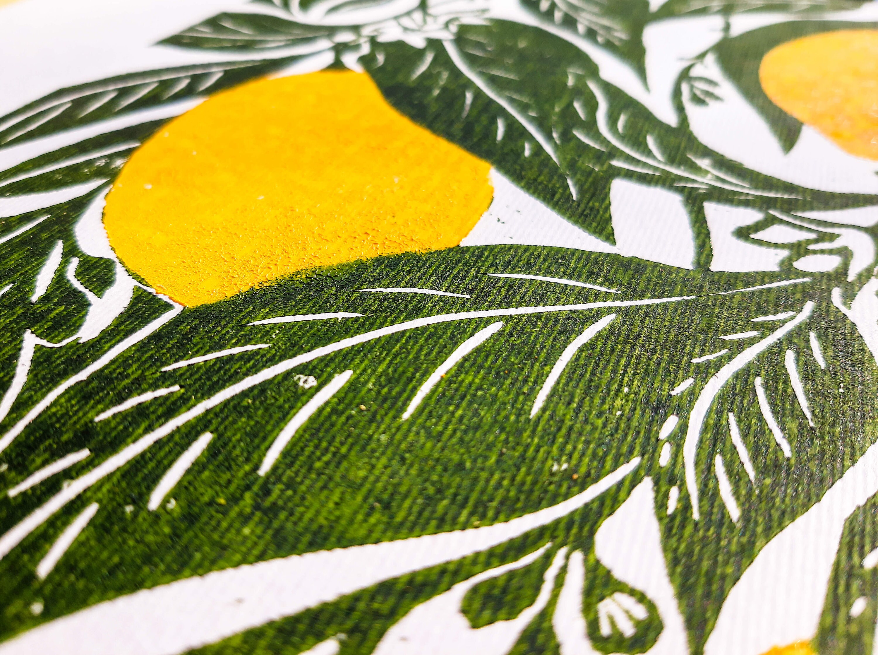 Prints Wood & Linocut Prints Wall Decor Printed Linocut Hand made Art ...