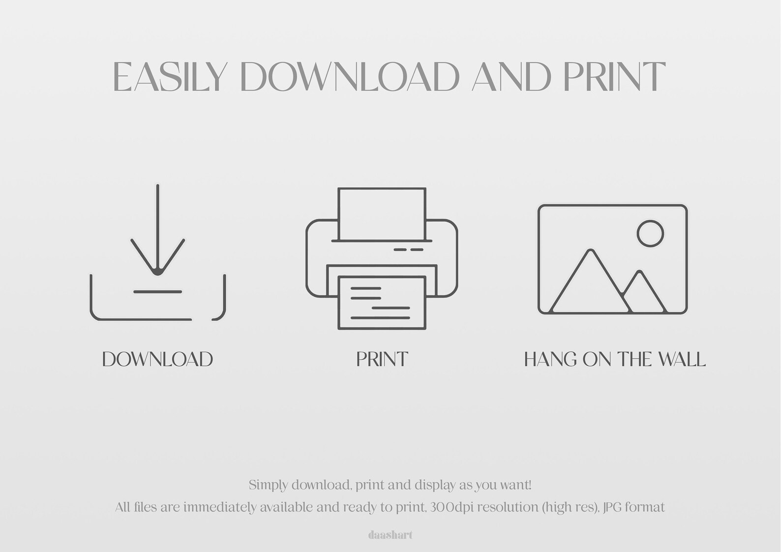 Light Blue Printable Wall Art Abstract Flower Prints Trendy - Etsy