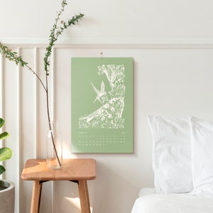 Botanical Monthly Printable Calendar 2024 Floral 11x17in - Etsy