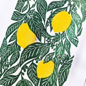 Set of 2 Prints Oranges and Lemons Original Linocut Print Botanical ...