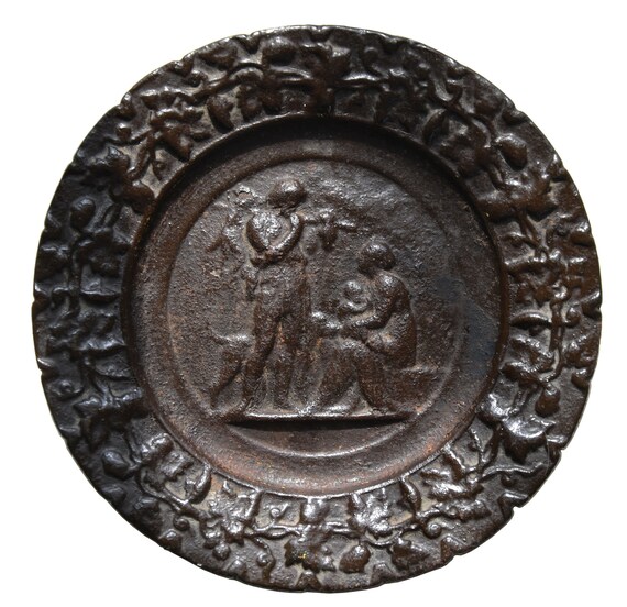 19th Century Cast Iron Plate Taken From a Work by Bertel - Etsy