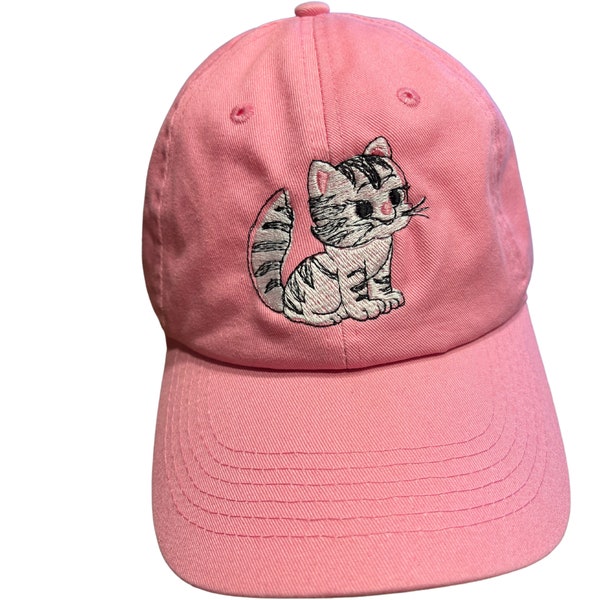 Cat Design Baseball Caps - Etsy