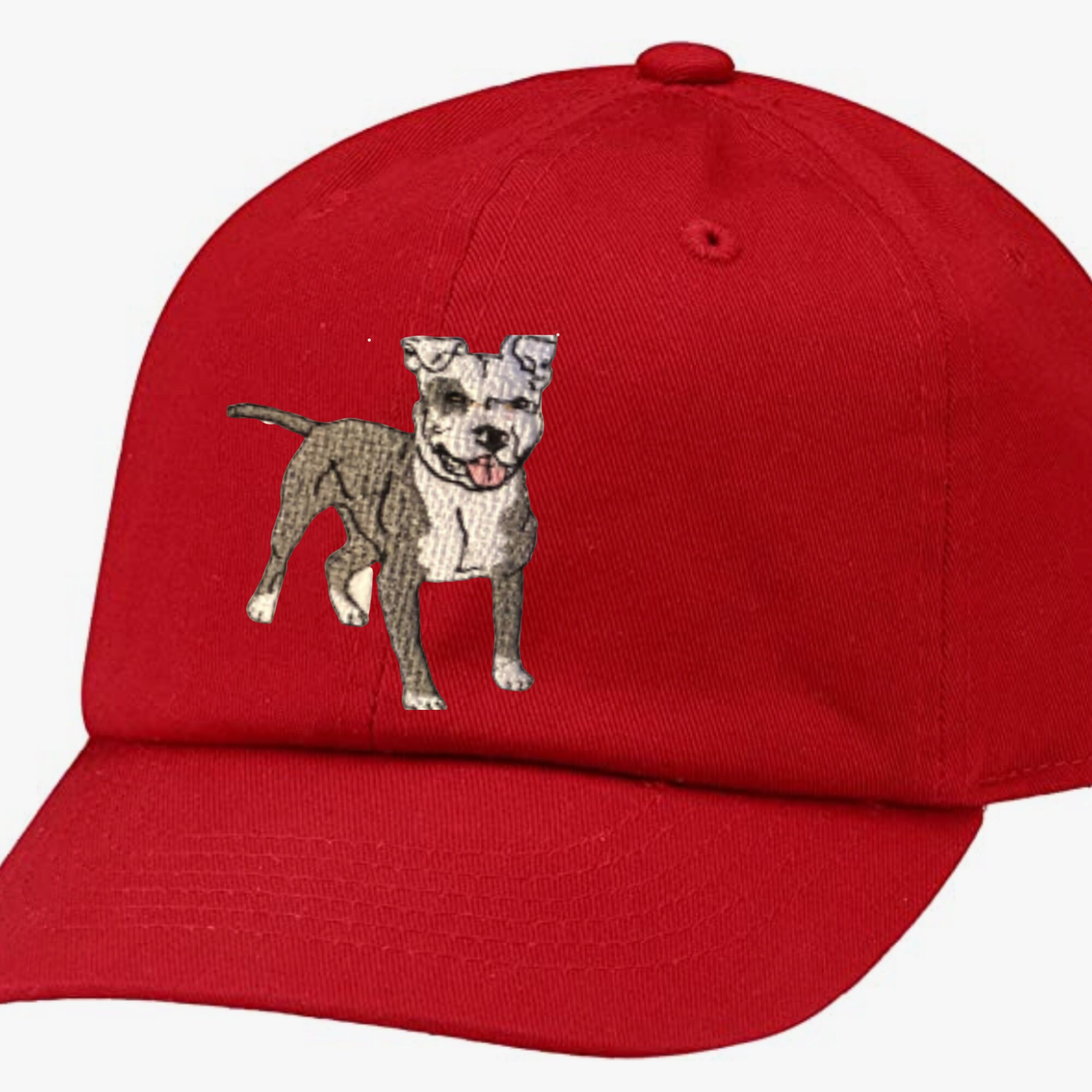 Beautiful Standing Pitbull Pit Bull Baseball Cap/personalized Gift ...