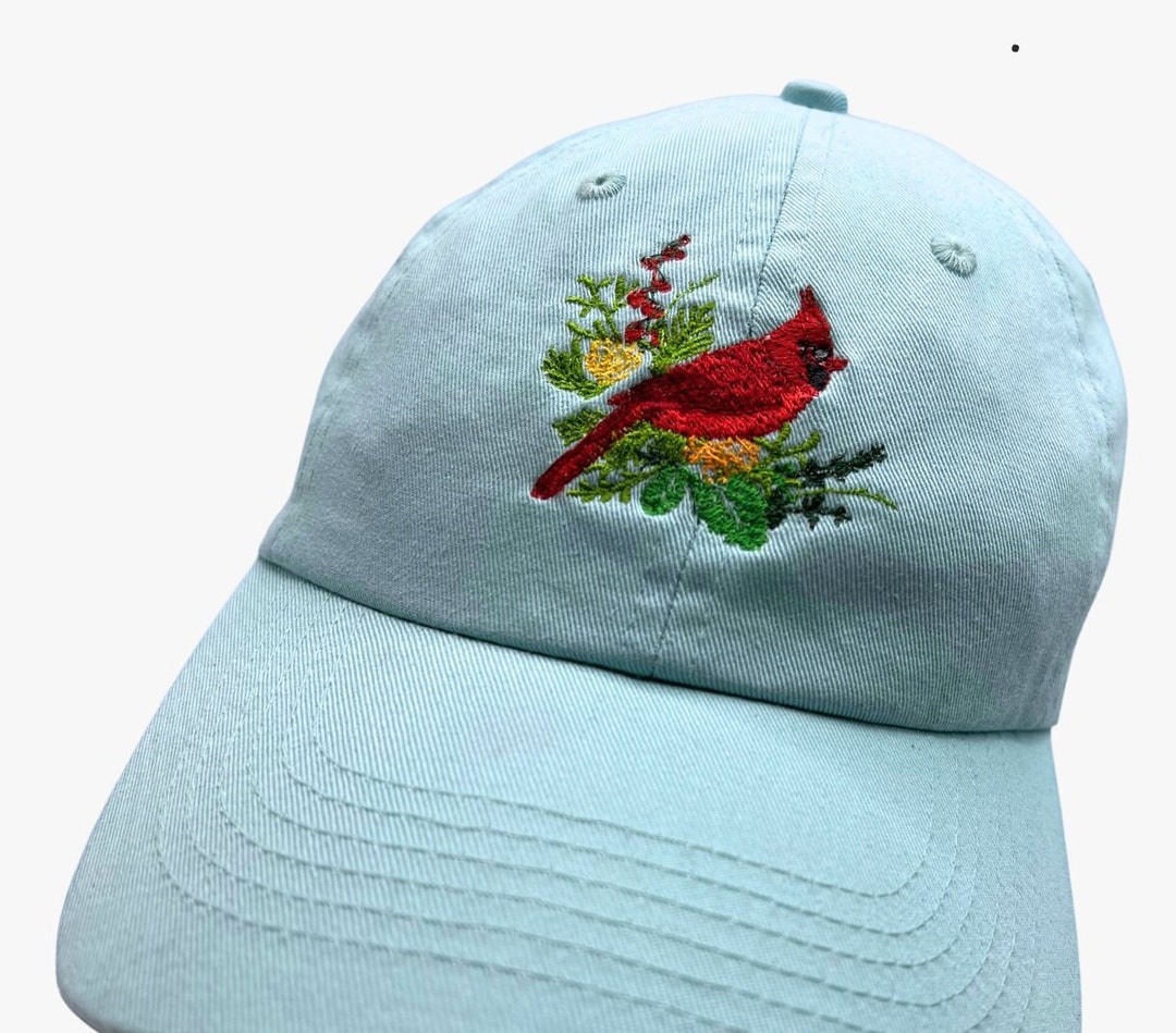 Vibrant Cardinal Bird Baseball Cap/kids & Adults/24 Color Hat Options ...