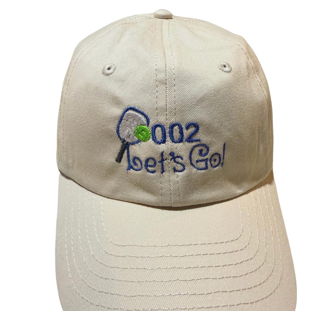 Fun Pickleball Baseball Cap/game Starter: "002 Let's Go"/machine ...