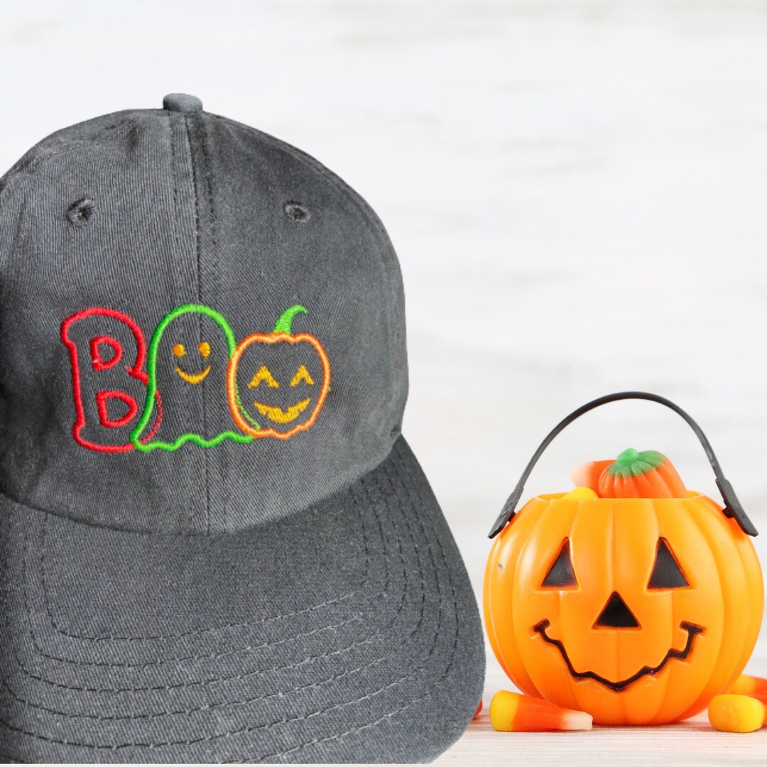 Fun Halloween Baseball Cap/boo Lettering/multiple Colors and Sizes/kids ...