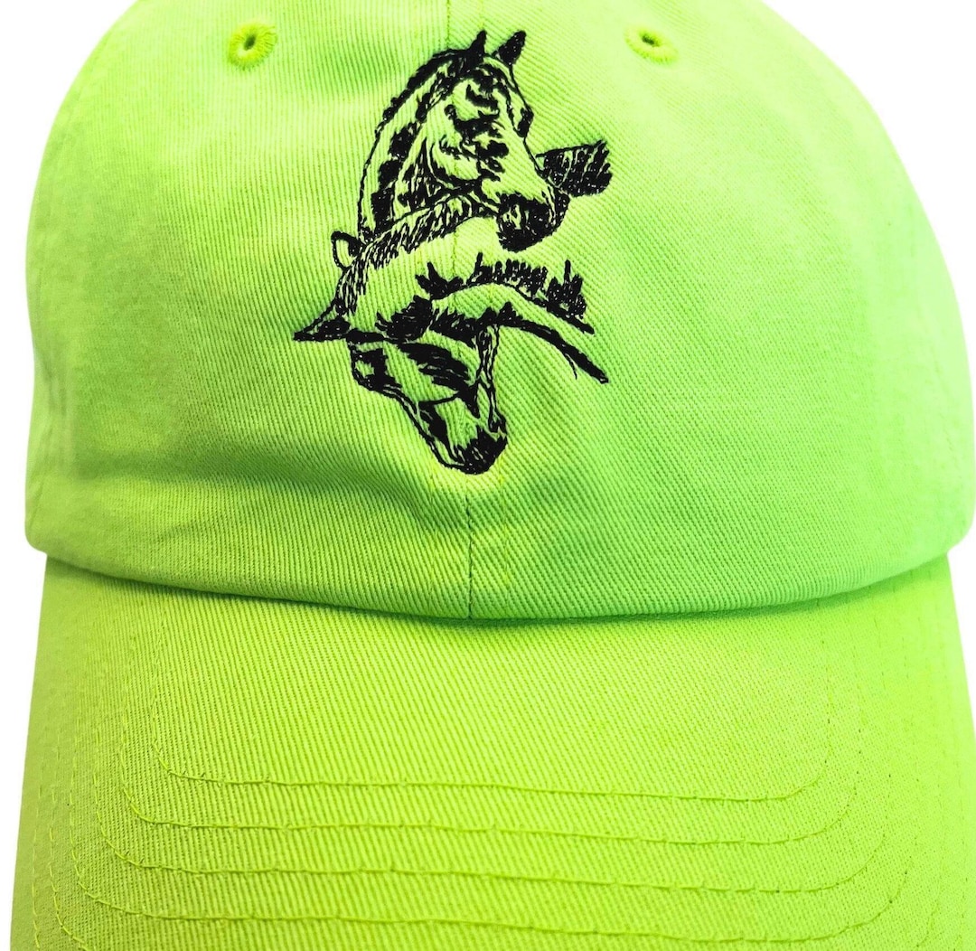 Embroidered Two Horse Baseball Cap - Equestrian Gift - Etsy